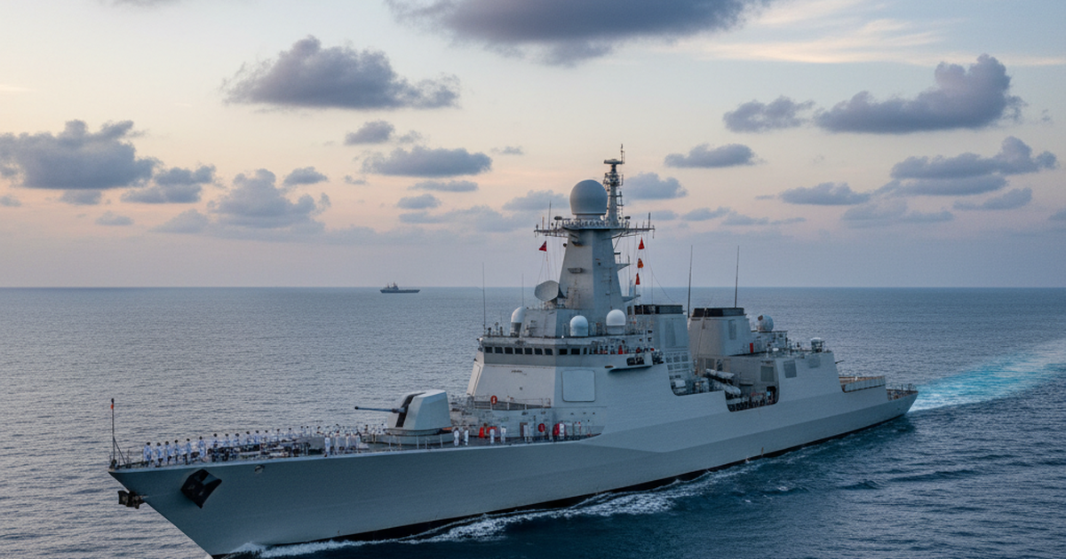 China coloca em operação novo destróier Type 052D com sistemas aprimorados