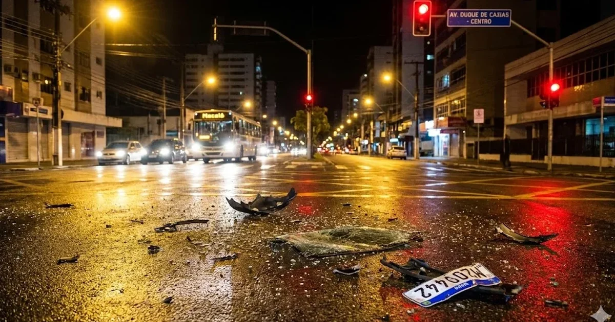 Imprudência no Centro: vídeo mostra ambulância avançando sinal vermelho ...