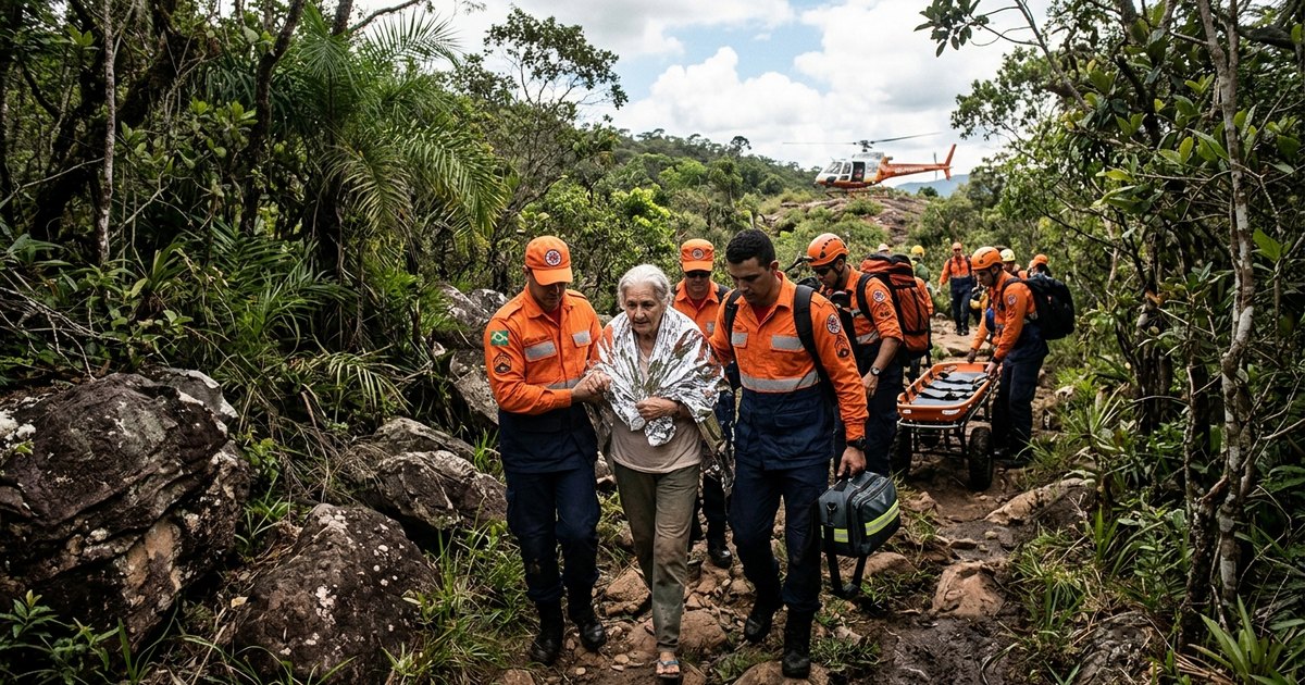 Mulher desaparecida é resgatada com vida em parque de Minas